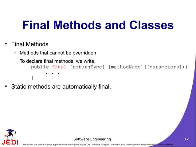 Jedi Slides 21 Object Oriented Concepts Ppt