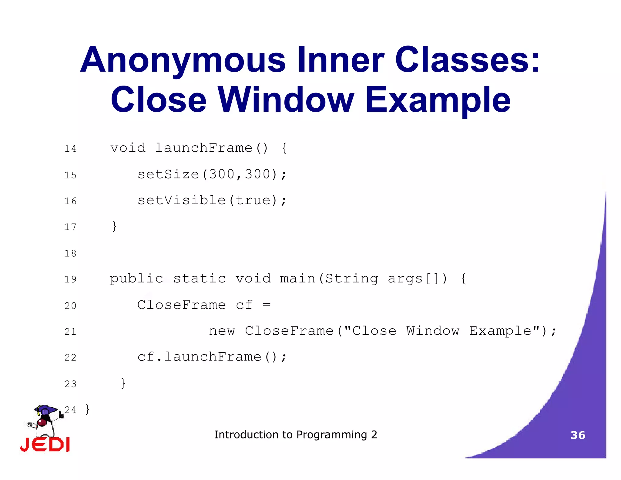 Jedi Slides Intro2 Chapter20 Gui Event Handlingpdf 