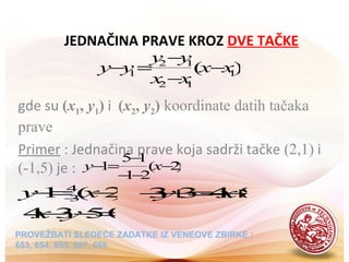 Jednacina prave | PPT