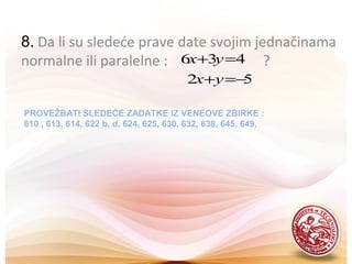 Jednacina prave | PPT