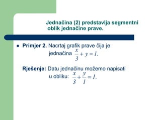 Jednacina prave | PPT