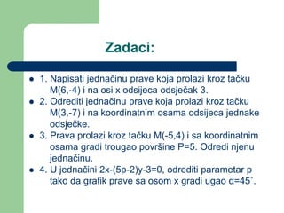 Jednacina prave | PPT