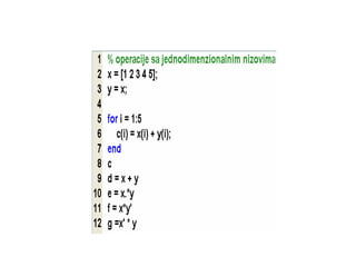 Jednodimenzionalni nizovi - Stevan Spasić - Nebojša Lazarević | PPT