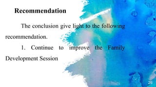 Family Development Session to the Pantawid Pamilya Pilipino Program ...