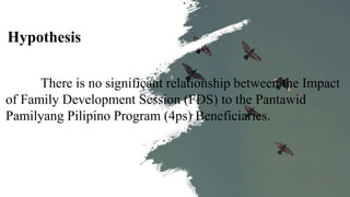 Family Development Session to the Pantawid Pamilya Pilipino Program ...