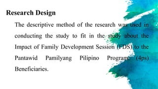 Family Development Session to the Pantawid Pamilya Pilipino Program ...