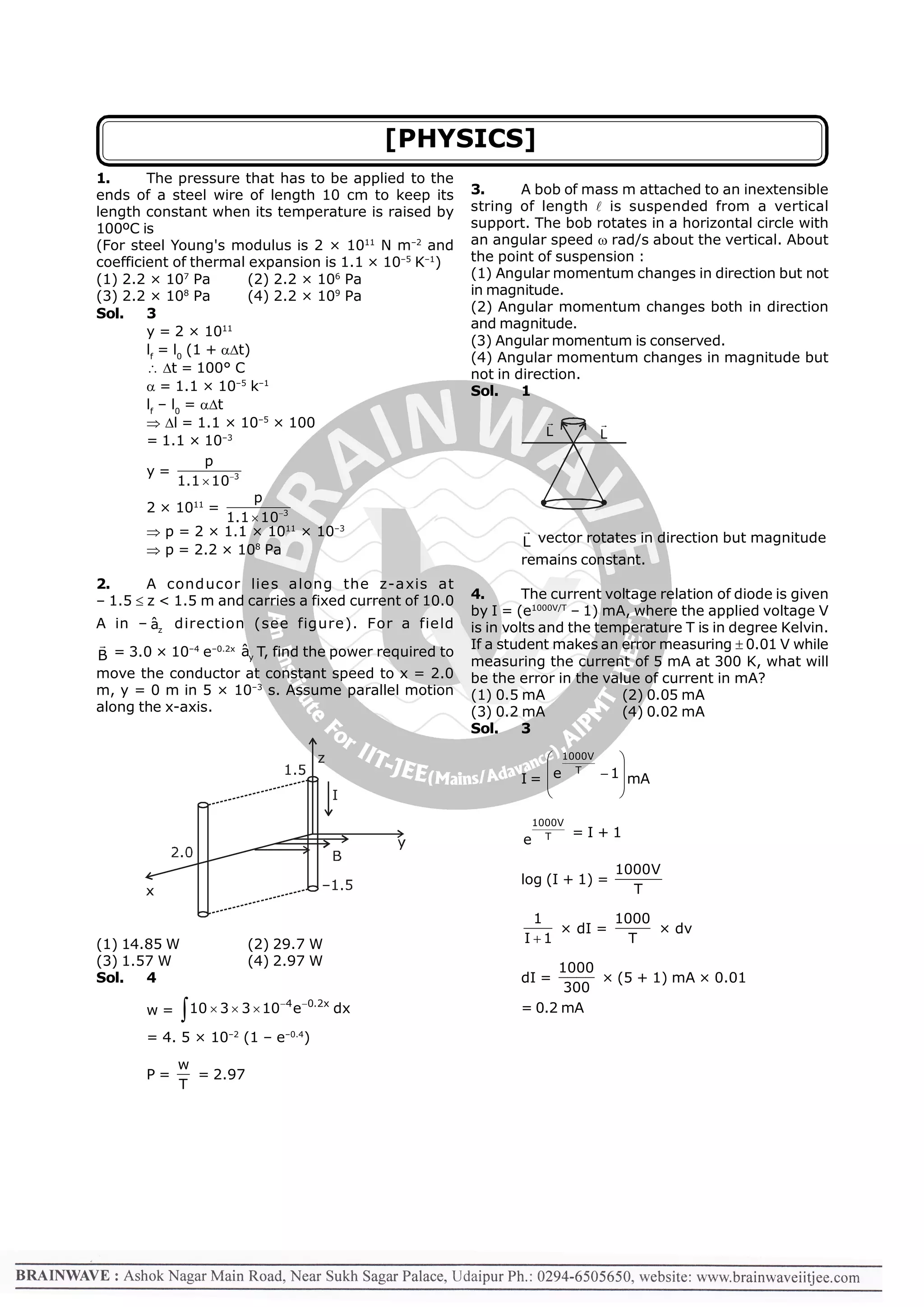 Jee main-2014-solution-code-h-english | PDF