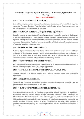 JEE Main Syllabus 2024 PDF Free Download | PDF