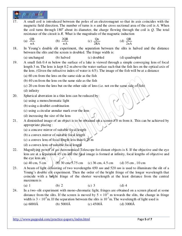 Jee sample-paper