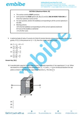 Jee advanced 2015 paper 2 code 3 answer key v1 | PDF