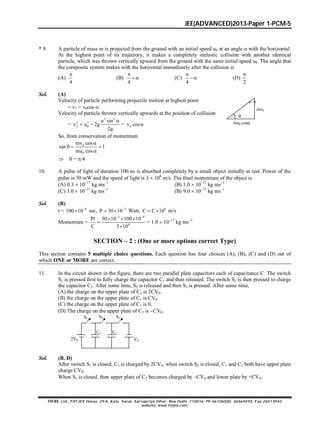 Fiitjee- Paper 1 | PDF
