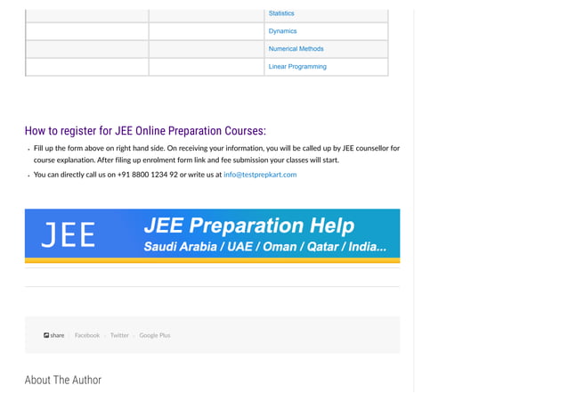 Jee architecture exam dates | PPT