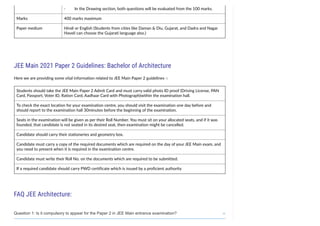 Jee architecture exam dates | PPT