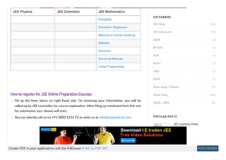 Jee architecture syllabus testprepkart | PPT