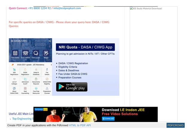 Jee Architecture Syllabus Testprepkart Ppt