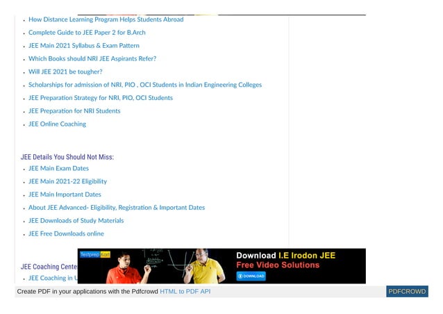 Jee Architecture Syllabus Testprepkart Ppt