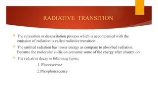 Jablonski diagram and its application in day to day life | PPTX