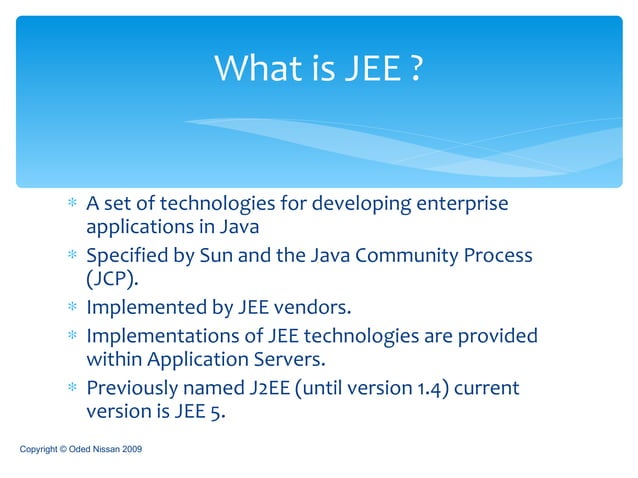 JEE Course - JEE Overview | PPT | Programming Languages | Computing