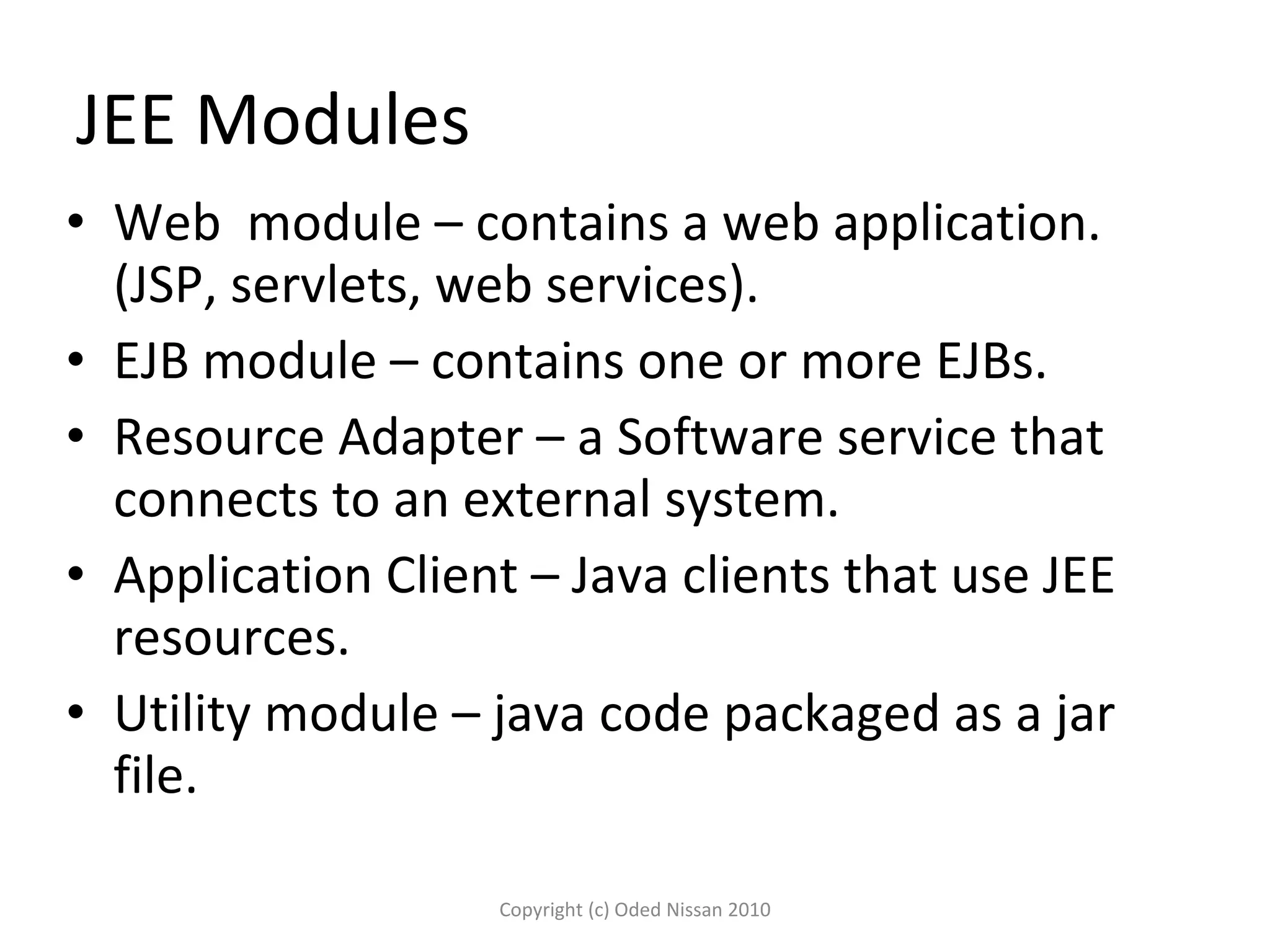 Designing JEE Application Structure | PPT