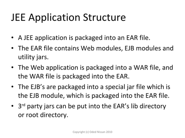 Designing JEE Application Structure | PPT