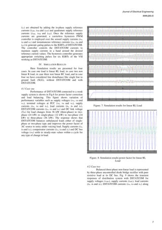 Design modelling and Simulation of DSTATCOM for distribution lines for power quality improvement ...