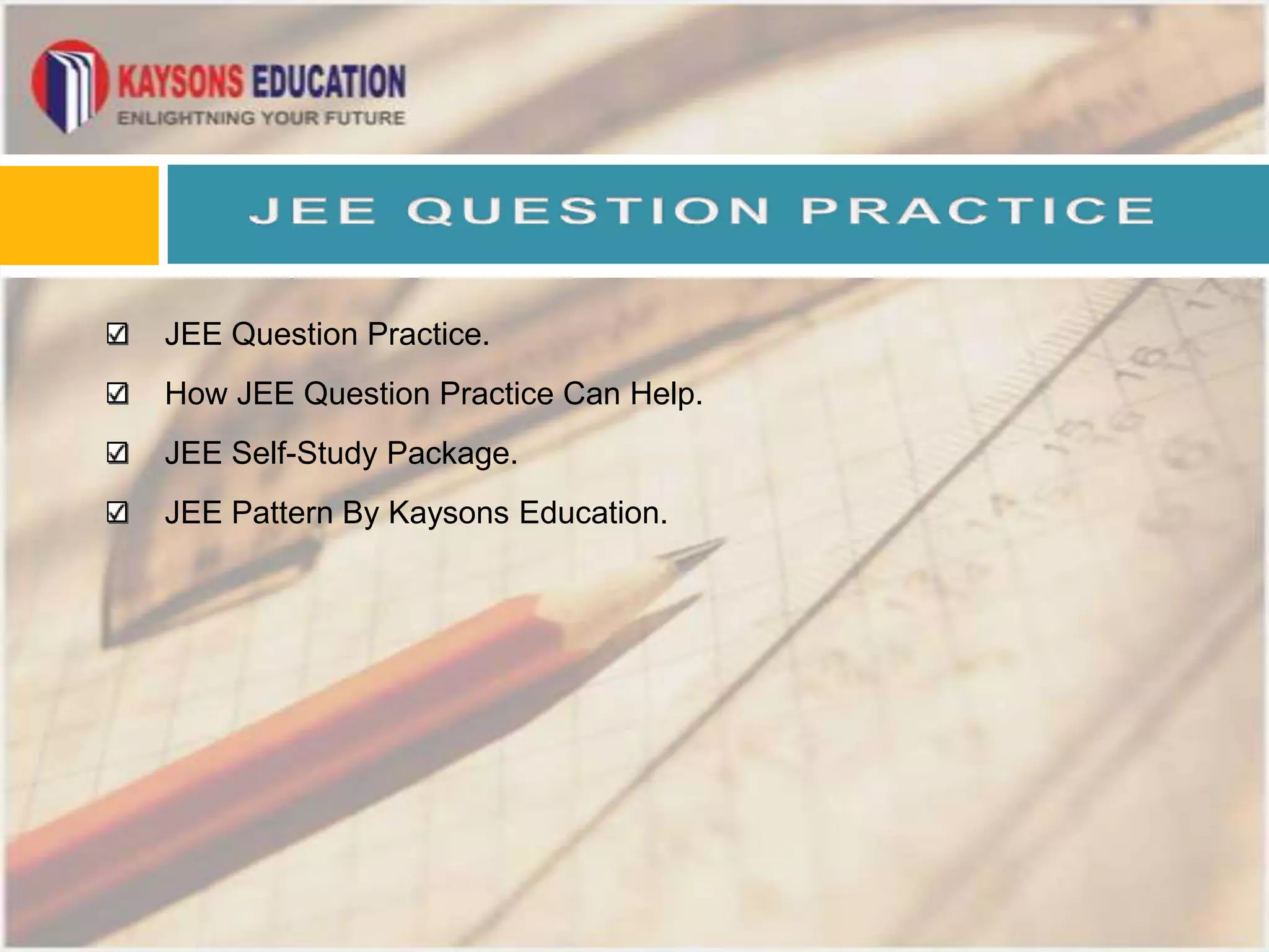 Jee question practice new | PPTX