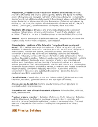 IIT JEE Mains Syllabus - Physics, Chemistry & Maths | DOCX