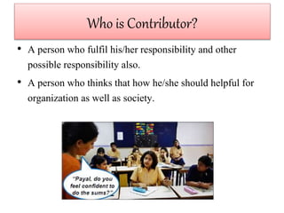 Contributor Personality Development | PPTX