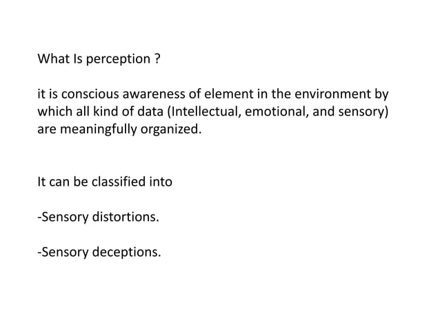 Perception | PPTX