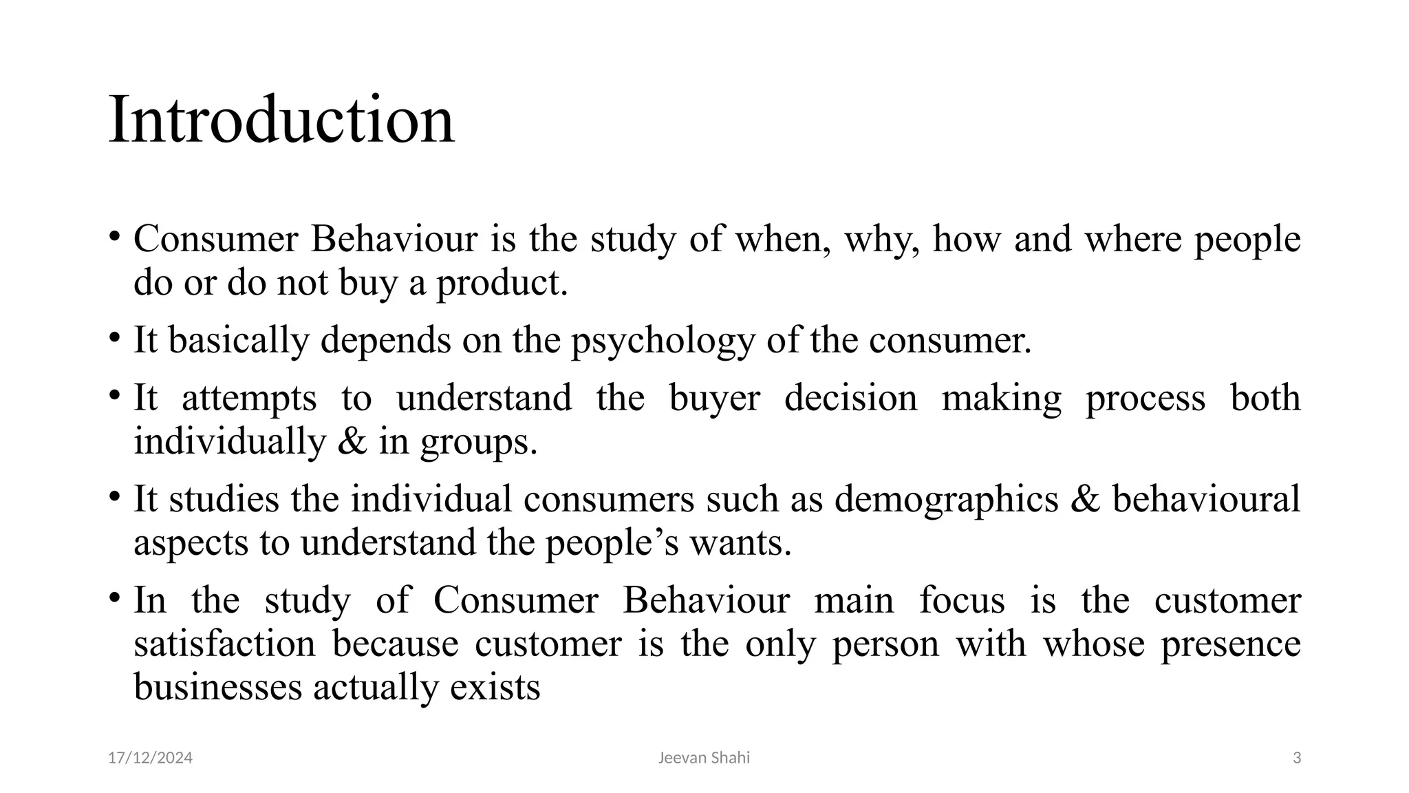 About Food Consumer Behaviours by Jeevant | PPT