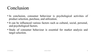 About Food Consumer Behaviours by Jeevant | PPT