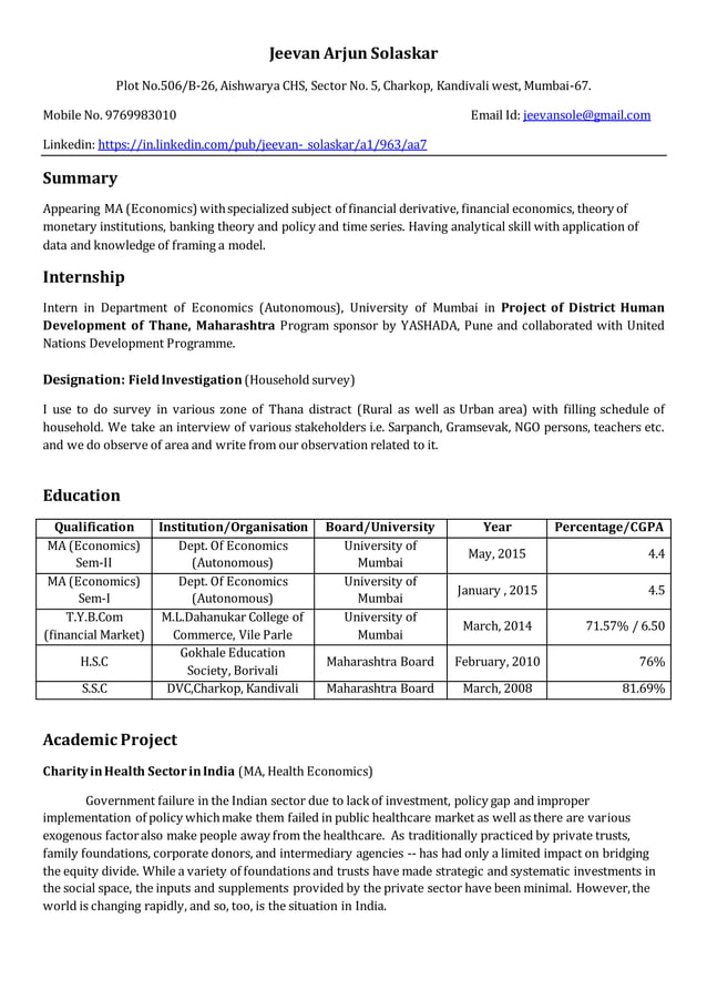 Jeevan arjun solaskar | PDF