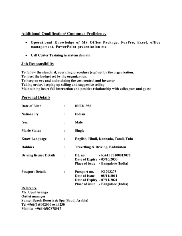 Jeevan Cv | PDF