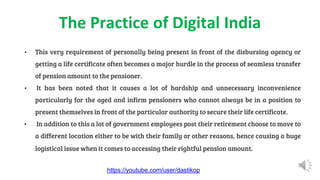 Jeevan Praman- The Digital Life Certificate | PPTX