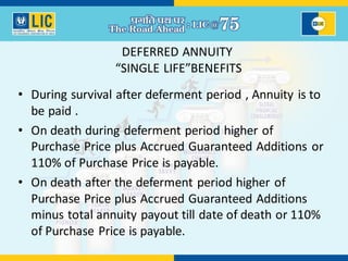 LIC New Jeevan Shanti Single Premium Plan No 850 | PDF