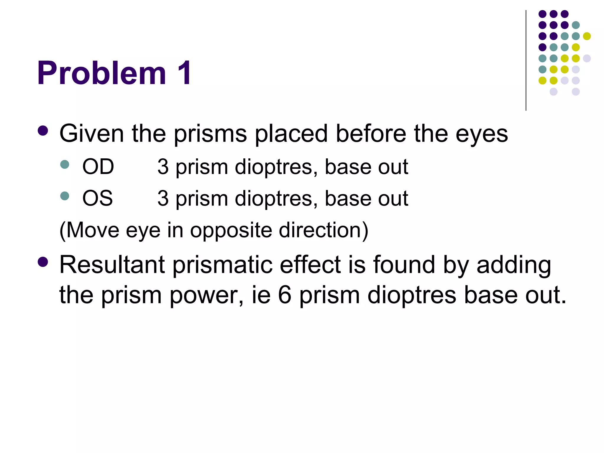 Ophthalmic Prisms: Prismatic Effects and Decentration | PPT