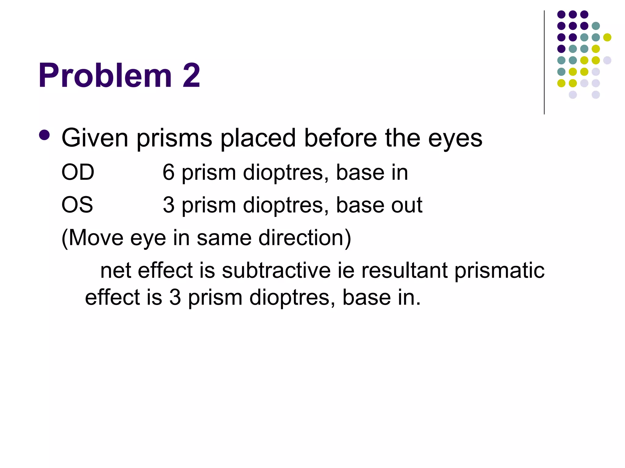 Ophthalmic Prisms: Prismatic Effects and Decentration | PPT