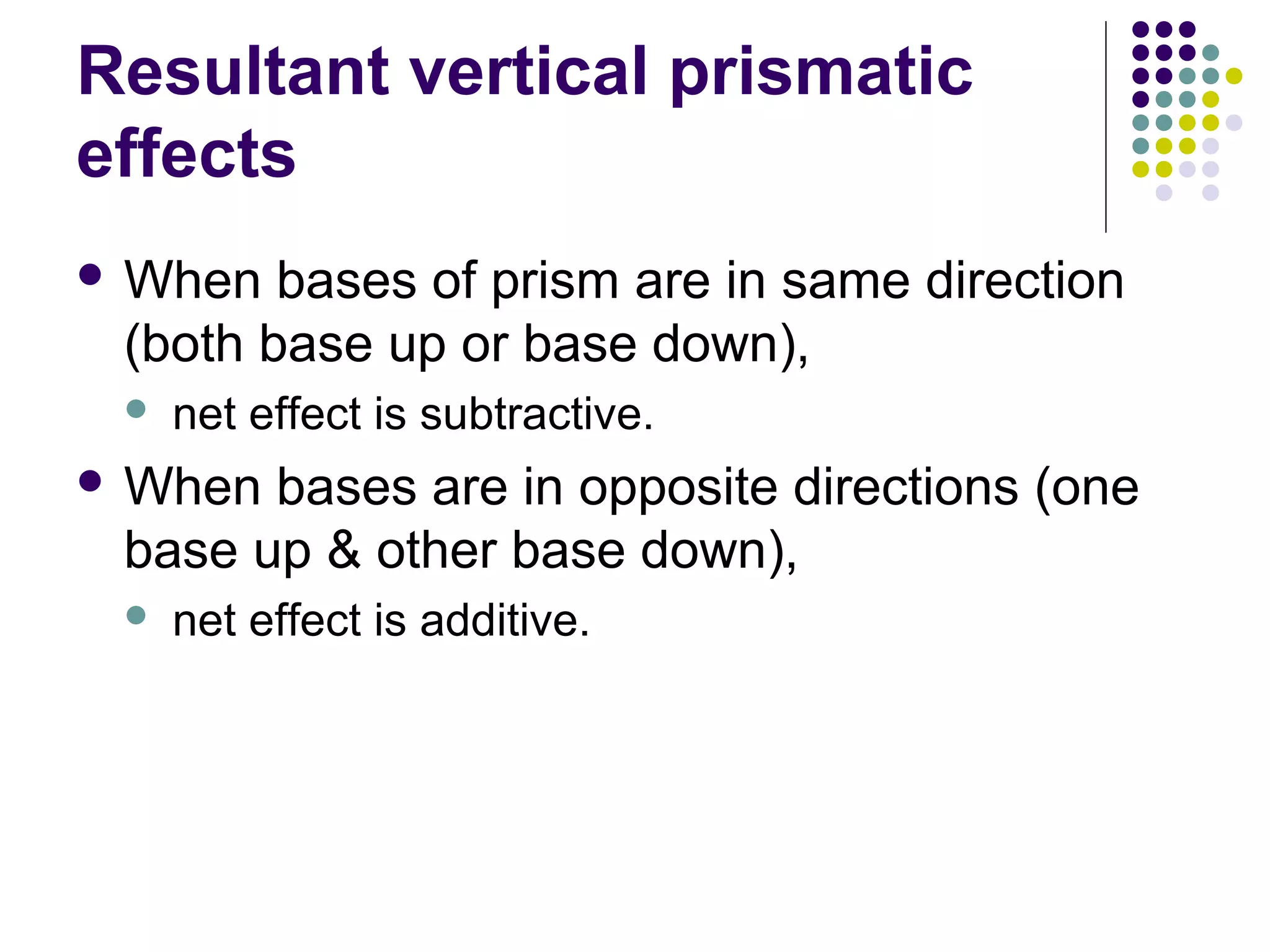 Ophthalmic Prisms: Prismatic Effects and Decentration | PPT