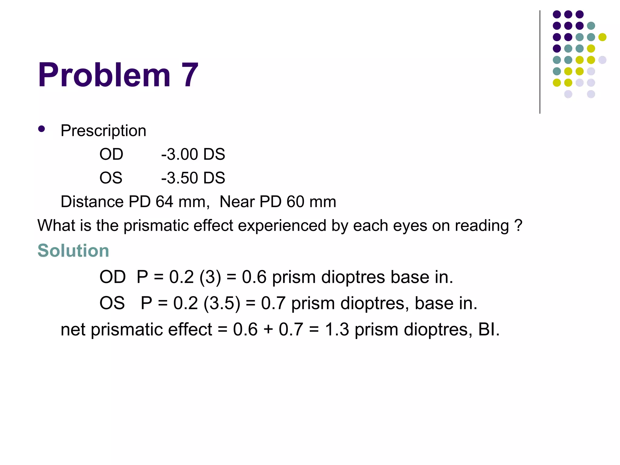 Ophthalmic Prisms: Prismatic Effects and Decentration | PPT
