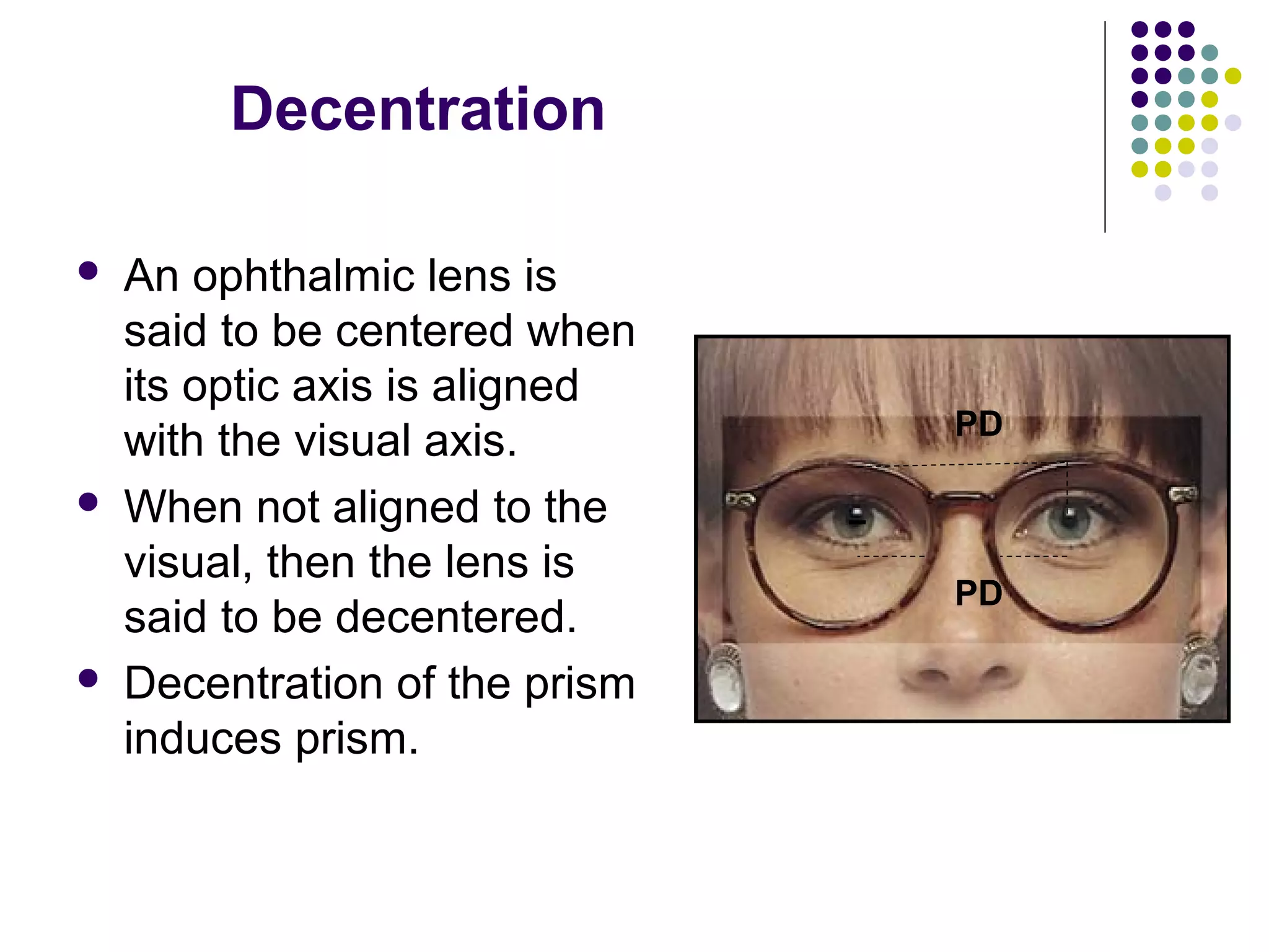 Ophthalmic Prisms: Prismatic Effects and Decentration | PPT
