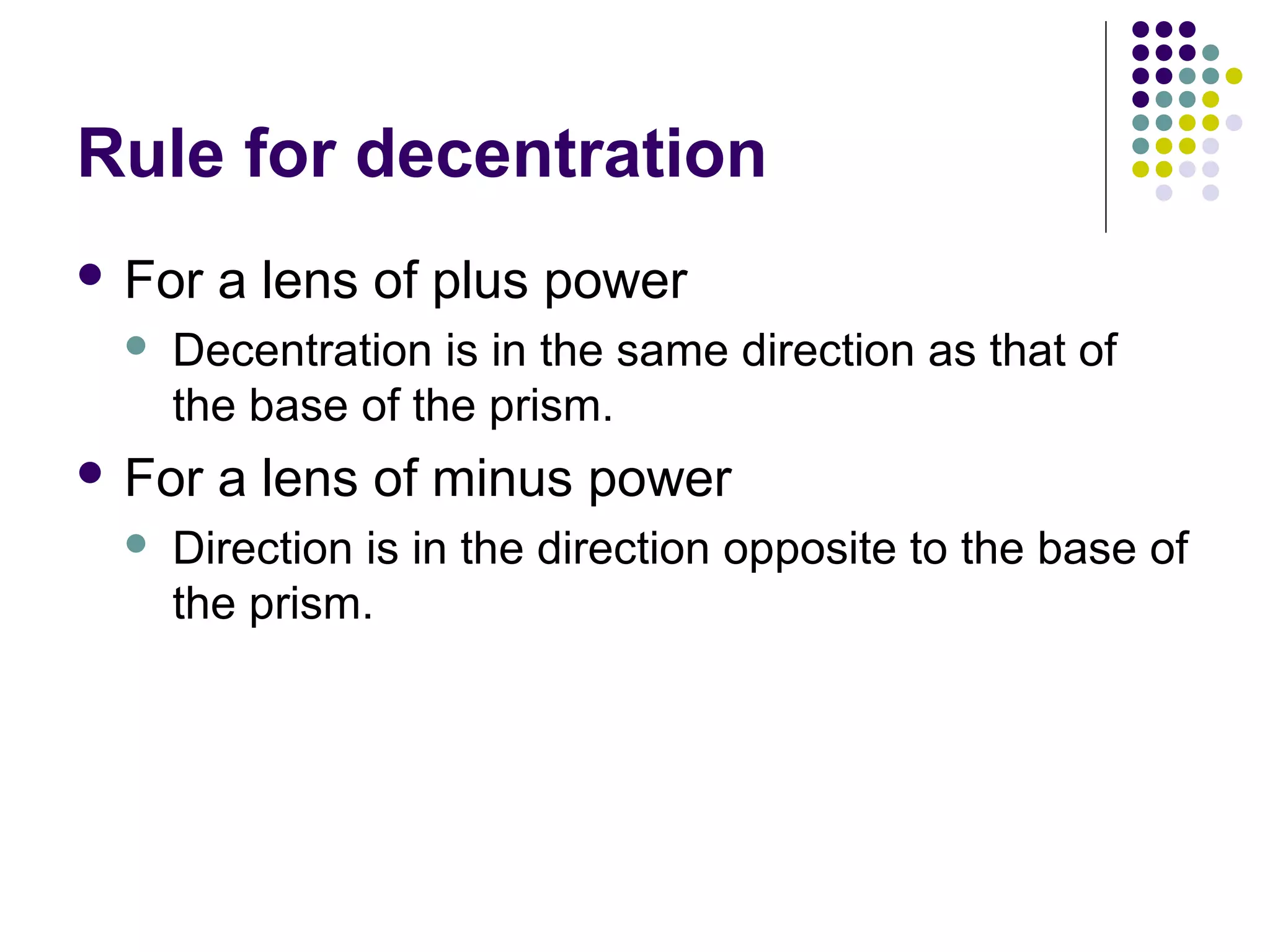 Ophthalmic Prisms: Prismatic Effects and Decentration | PPT