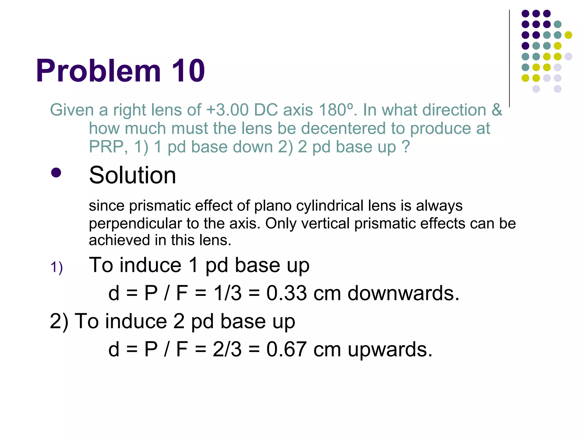 Ophthalmic Prisms: Prismatic Effects and Decentration | PPT