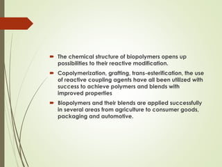 Compatibilization in bio-based and biodegradable polymer blends | PPTX