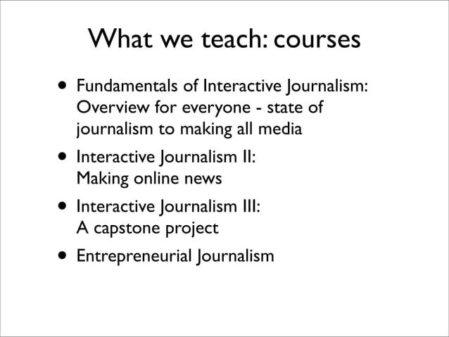 CUNY Interactive Journalism | PPT