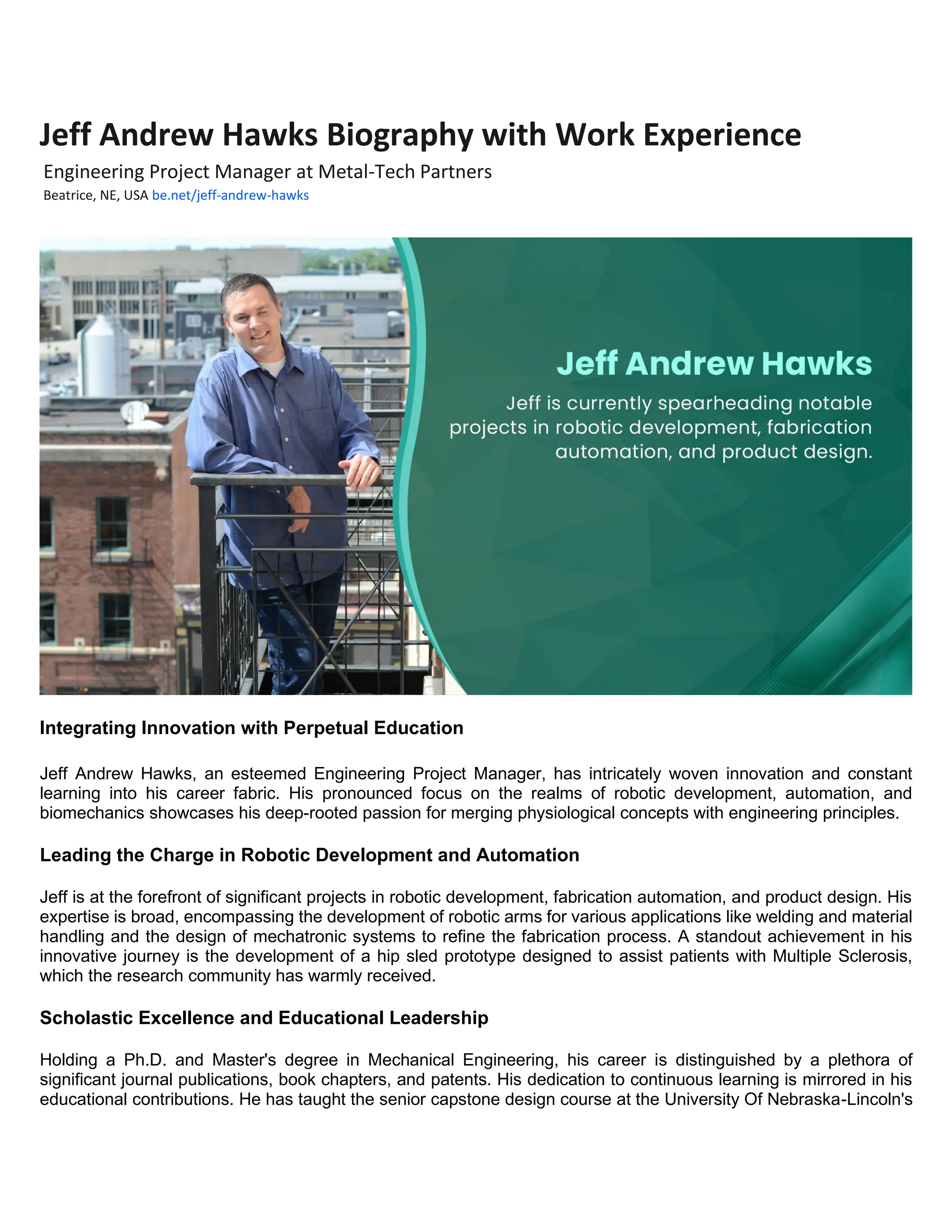 Jeff Andrew Hawks Biography with Work Experience.pdf