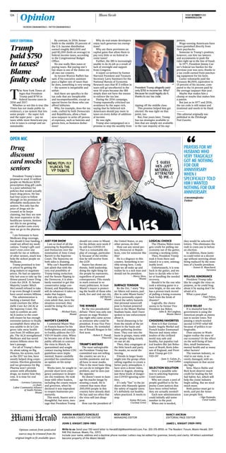 Jeff Bartel: letter to the editor - Miami Herald 10.9.2020