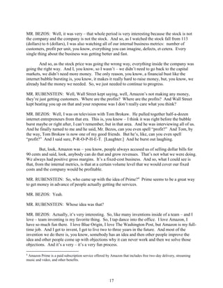 Jeff Bezos Live Interview Transcript | PDF