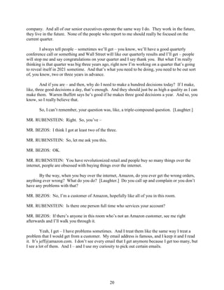 Jeff Bezos Live Interview Transcript | PDF