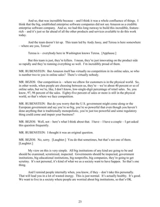 Jeff Bezos Live Interview Transcript | PDF