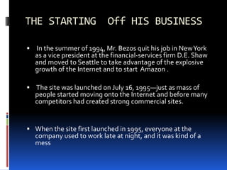 Biography Jeff Bezos | PPTX